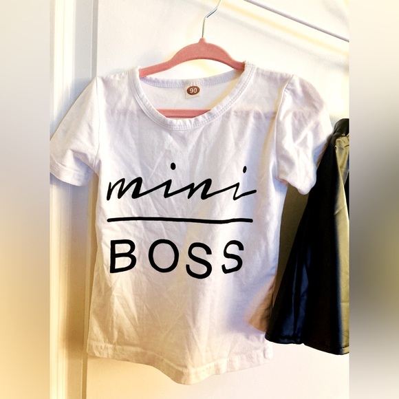 Matching Sets | Tiny Diva Drip Mini Boss Matching Set Shirt And Skirt ...